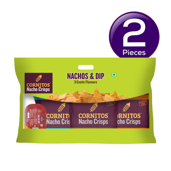 Cornitos Exotic Flavor Nachos & Salsa Combo 120 gms Combo 120 g X 2 ...