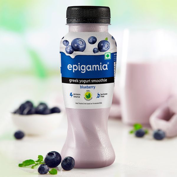 Epigamia Greek Yogurt Smoothie- Blueberry 180 ml - Buy online at ₹80 ...