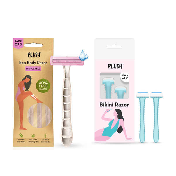 Plush Disposable Eco-Razor For Women, Get Smooth & Painless Hair ...