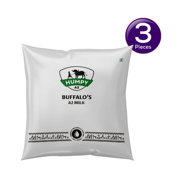 Humpy Farms A2 Buffalo Fresh Milk 500 ml Combo 500 ml x 3 - Buy online ...