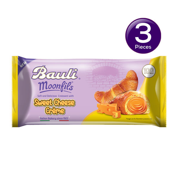 Bauli Moonfils Croissants Sweet Cheese Creme 47 gms Combo 45 g X 3 ...