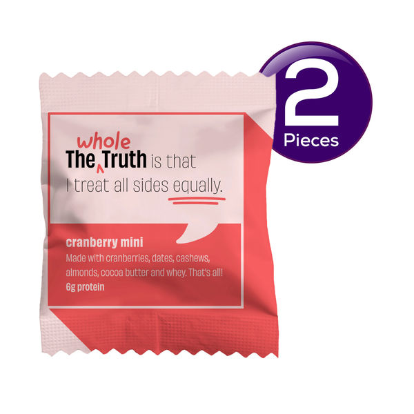 The Whole Truth Cranberry Mini Protein Bar No Sugar 27 gms Combo 27 g X ...
