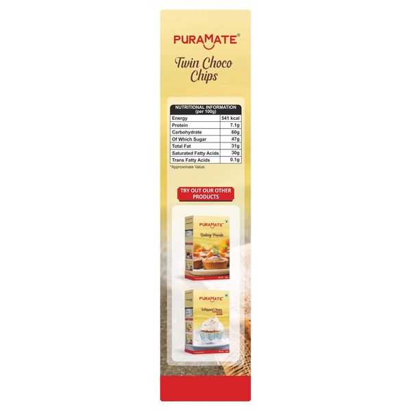 Puramate Twin Compound Chips - Smooth, Crunchy, Creamy Used As Toppings 50 g - Buy online at ₹68 ...