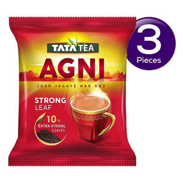 Tata Tea Agni Strong Leaf Tea Combo 250 g X 3 - Buy online at ₹363 near me
