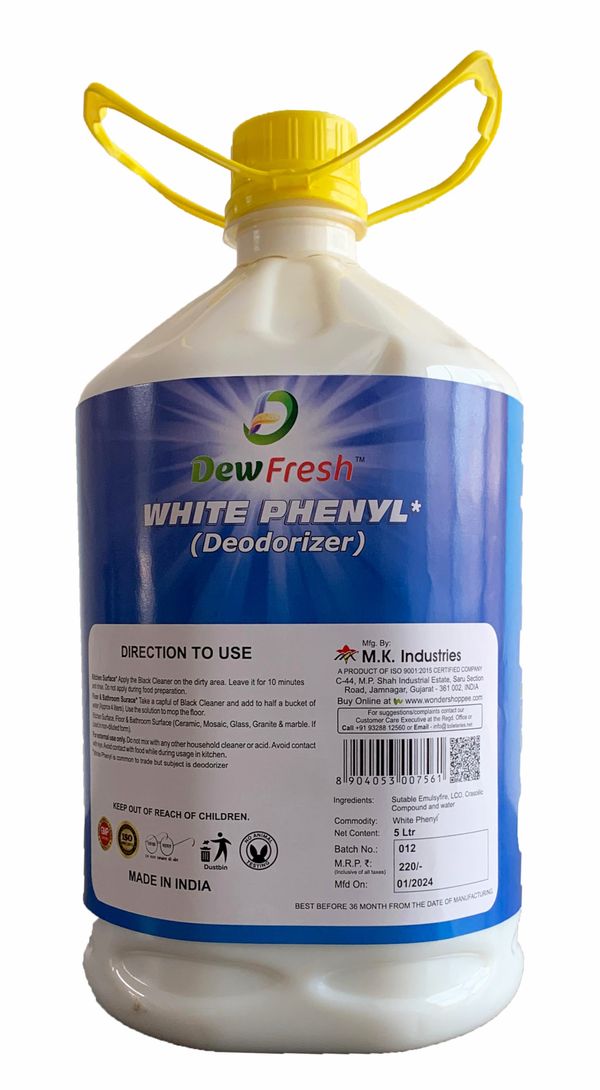Dew Fresh White Phenyl 5 L - Buy online at ₹220 near me
