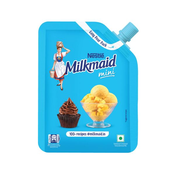 Nestle Milkmaid Mini Condensed Milk Easy Pour Pack - Buy online at ₹85 ...