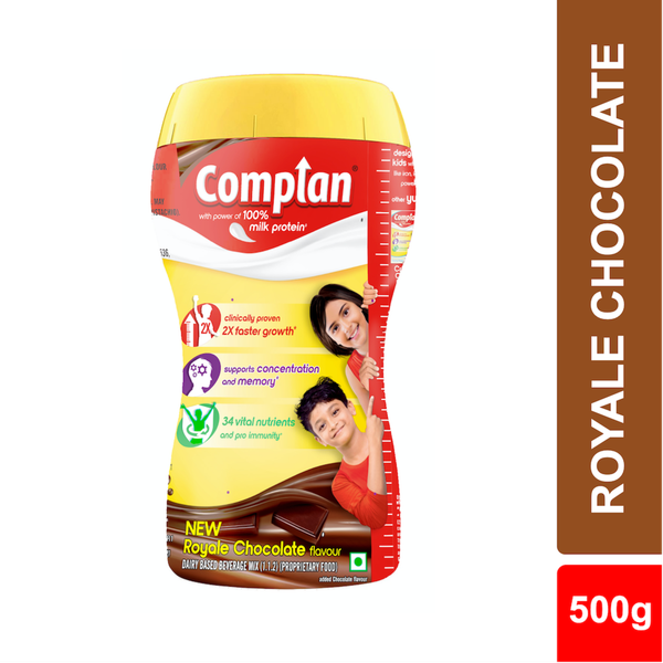 Complan Nutrition Drink Powder For Children - Royale Chocolate 500 g ...