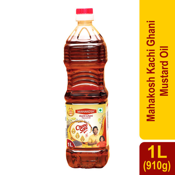 Mahakosh Kachi Ghani Mustard Oil (Bottle) 1 l - Buy online at ₹169 near me
