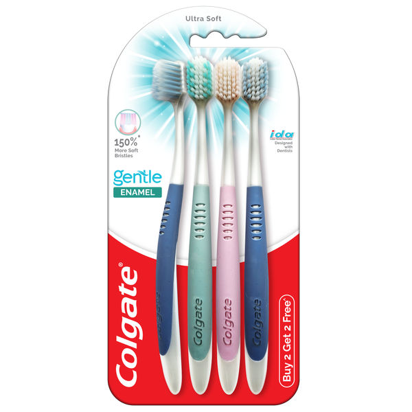 Colgate Gentle Enamel Toothbrush Ultra Soft - Buy online at ₹206 near me