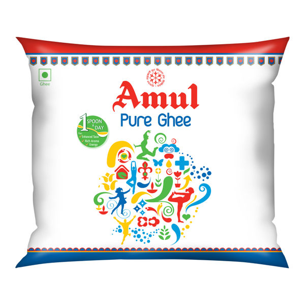 Amul Pure Ghee Pouch 500 ml - Buy online at ₹297 near me