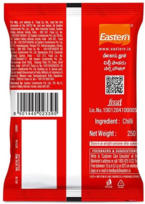 Eastern Chilli Powder 250 g - Buy online at ₹113 near me