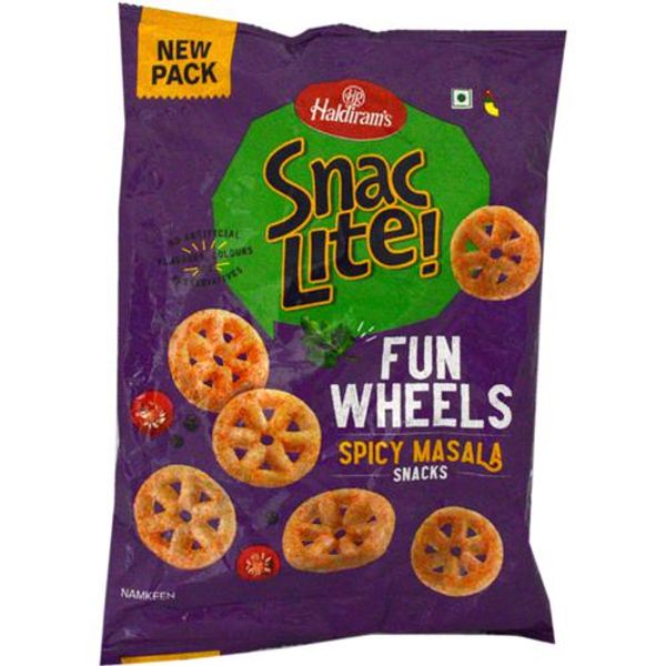 Haldiram's Snac Lite Fun Wheels Spicy Masala 85 g - Buy online at ₹25 ...