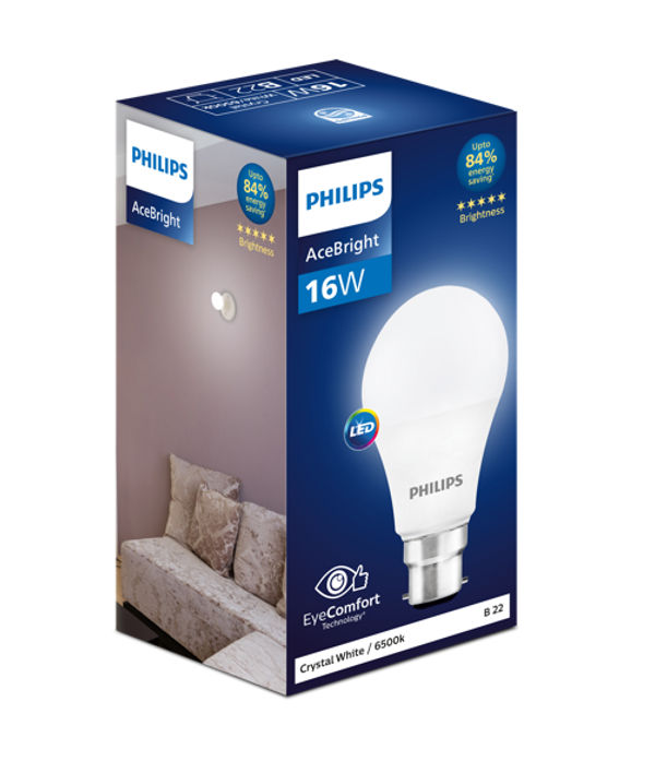 Philips 16 W LED Bulb - Crystal White | 6500 K | Energy Efficient - Buy ...