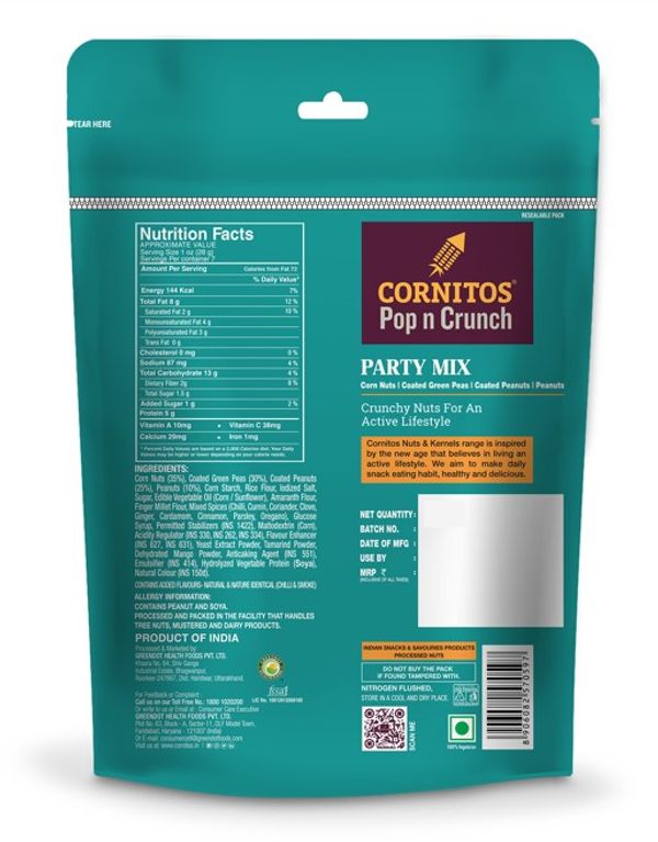 Cornitos Nut Mixture - Crunchy Party Snack 180g - Buy online at ₹143 ...