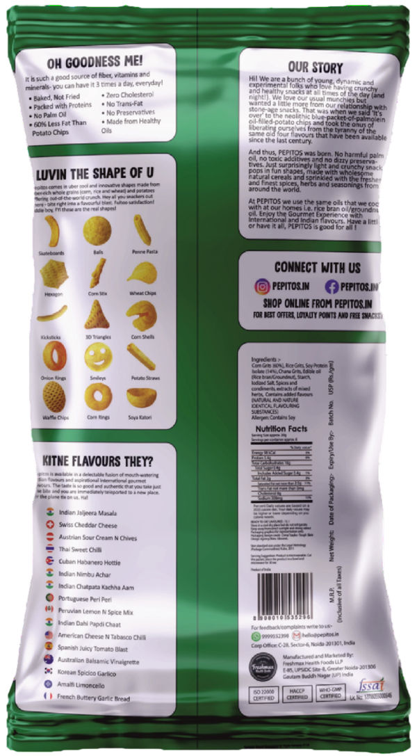 Pepitos Corn Puffs Minty Pudina 140 g - Buy online at ₹60 near me