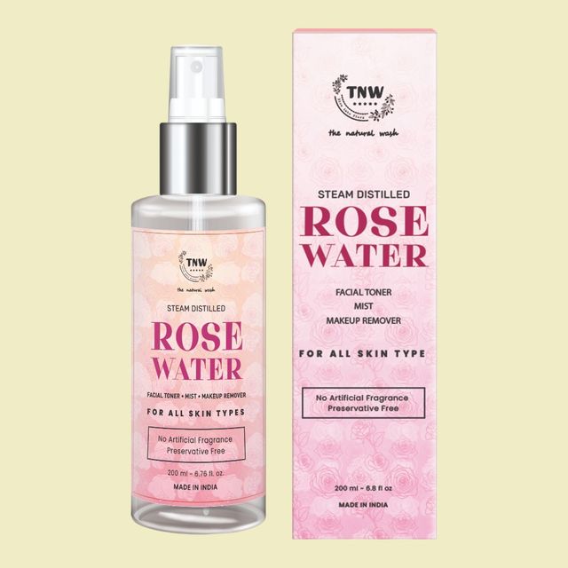 TNW The Natural Wash 100% Steam Distilled Rose Water Face Toner Spray ...