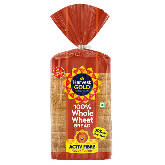 Harvest Gold - 100% Whole Wheat Bread (Zero Maida) 450 g - Buy online ...