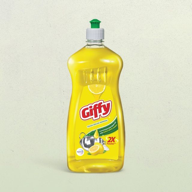 Giffy Liquid Dish Wash Gel With Active Salt and Lemon - 2X Faster Tough ...