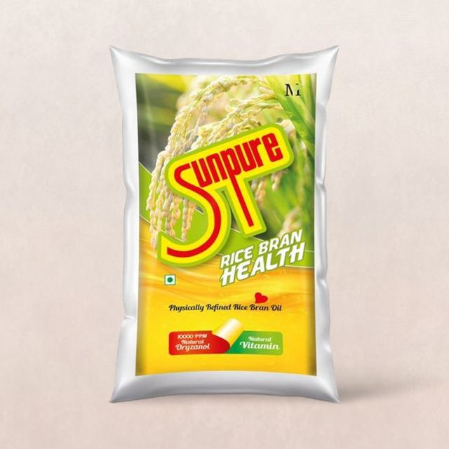 Sunpure Rice Bran Health Oil (Pouch) 1 l - Buy online at ₹155 near me
