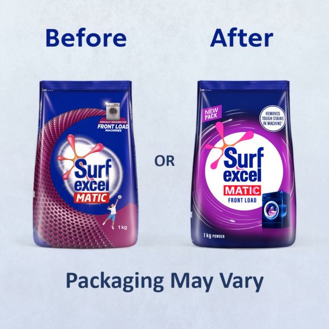 Surf Excel Matic Front Load Detergent Powder 1 kg - Buy online at ₹283 ...