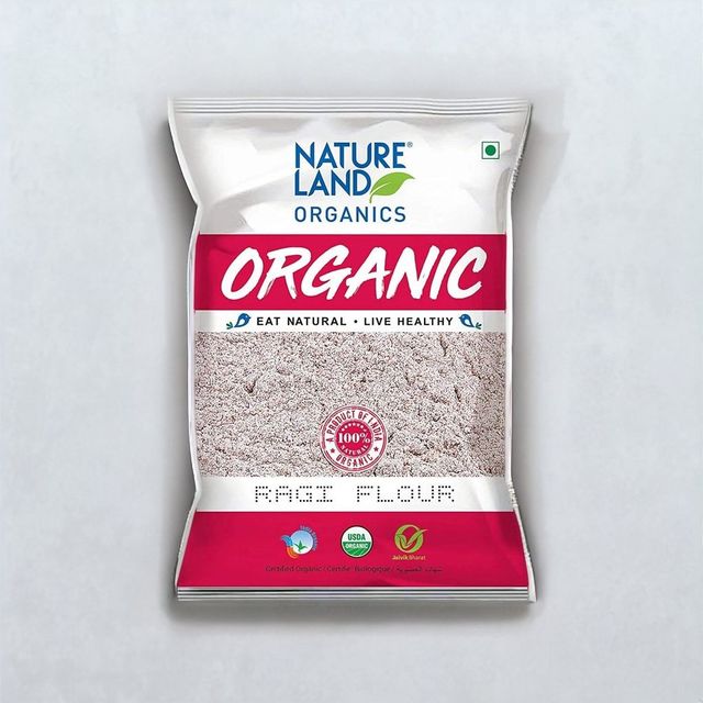 Natureland Organics Ragi Flour 500 g - Buy online at ₹66 near me