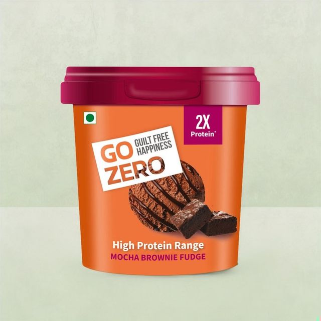 Go Zero Mocha Brownie Fudge Icecream Cup - Buy online at ₹113 near me