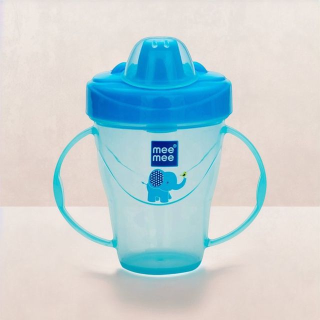Mee Mee Plastic Easy Grip BPA-Free Anti Spill Sipper Cup with Twin ...