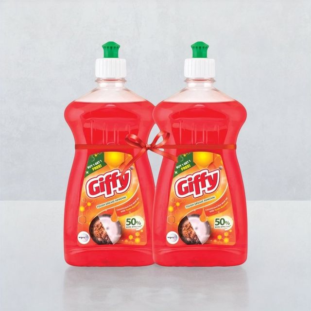 Giffy Liquid Dish Wash Gel With Turbo Boosters and Natural Mild ...