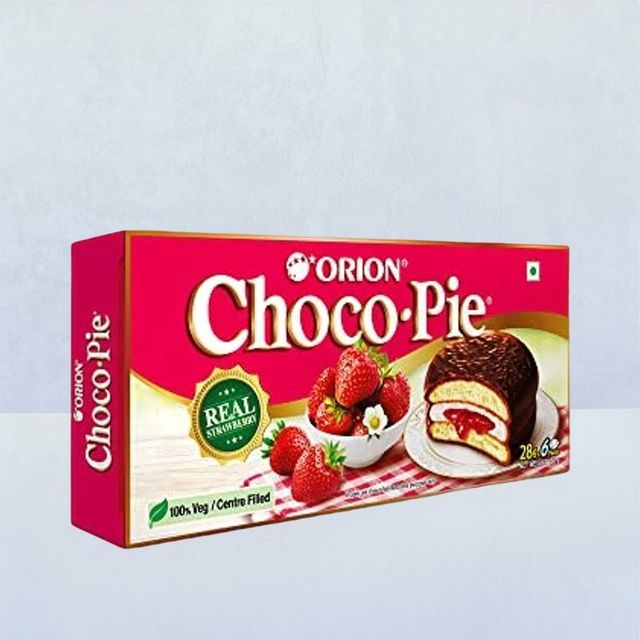 Orion Strawberry Choco Pie 168 g - Buy online at ₹81 near me