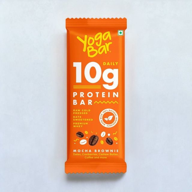 Yoga Bar 10g Protein Bar Mocha Brownie,Protein Rich Energy Bars with ...