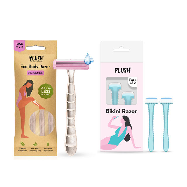 Plush Disposable Eco-Razor For Women, Get Smooth & Painless Hair ...