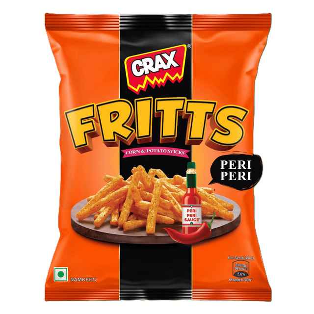 Buy Crax Fritts Peri Peri Corn & Potato Stick Snacks Combo Online ...