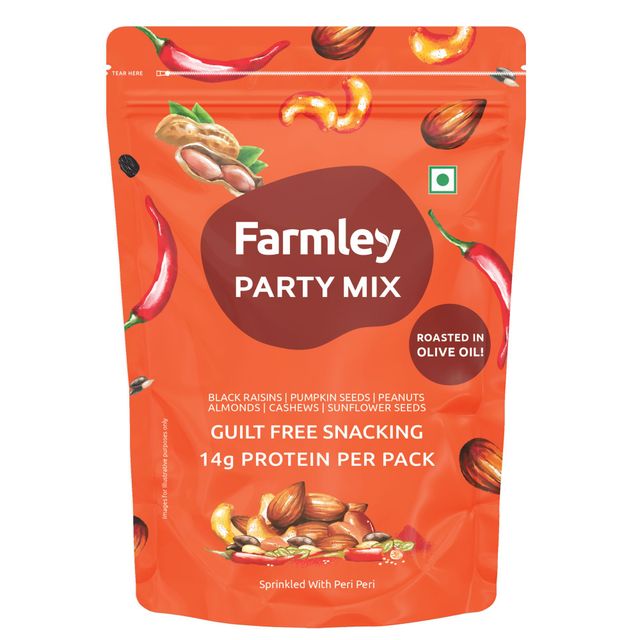 Farmley Party Mix Snacks Mix Dry Fruits Nuts & Seeds 60 g - Buy online ...