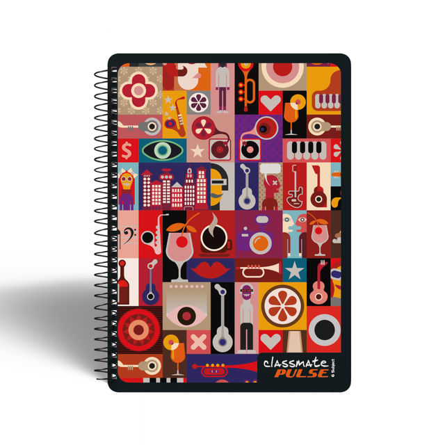 Classmate Single Line Spiral Notebook (297 x 210mm, Assorted Design) 1 ...