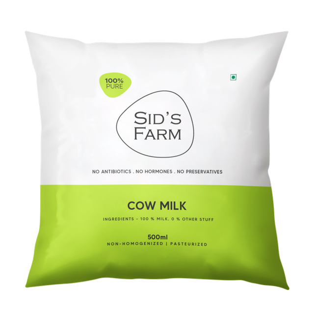 Sid's Farm Cow Milk - Buy online at ₹30 near me