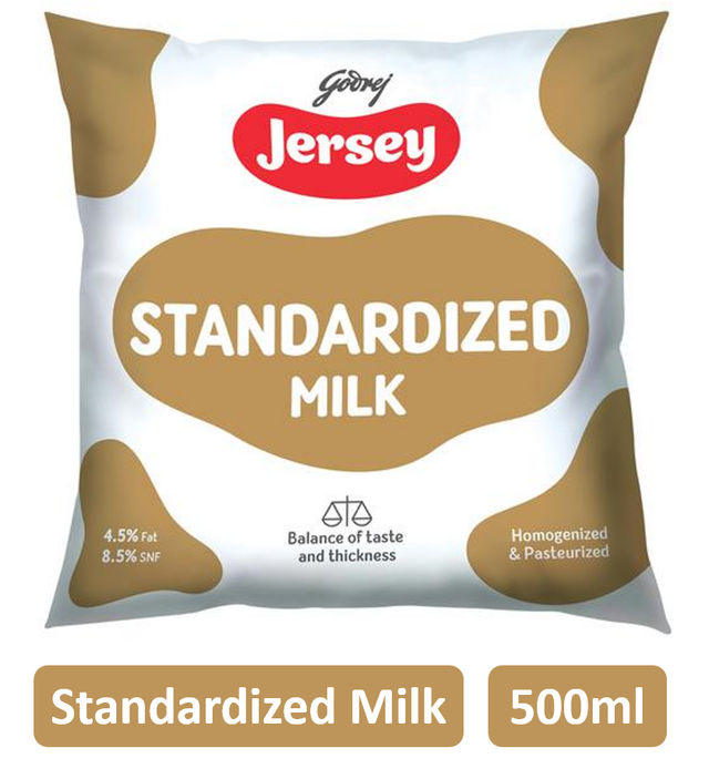 Godrej Jersey Standardized Milk 500 ml - Buy online at ₹33 near me