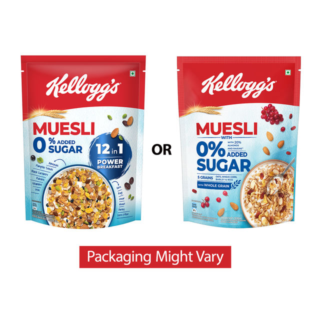Kellogg’s Muesli 0% Added Sugar | 12-in-1 Power Breakfast | India’s No ...